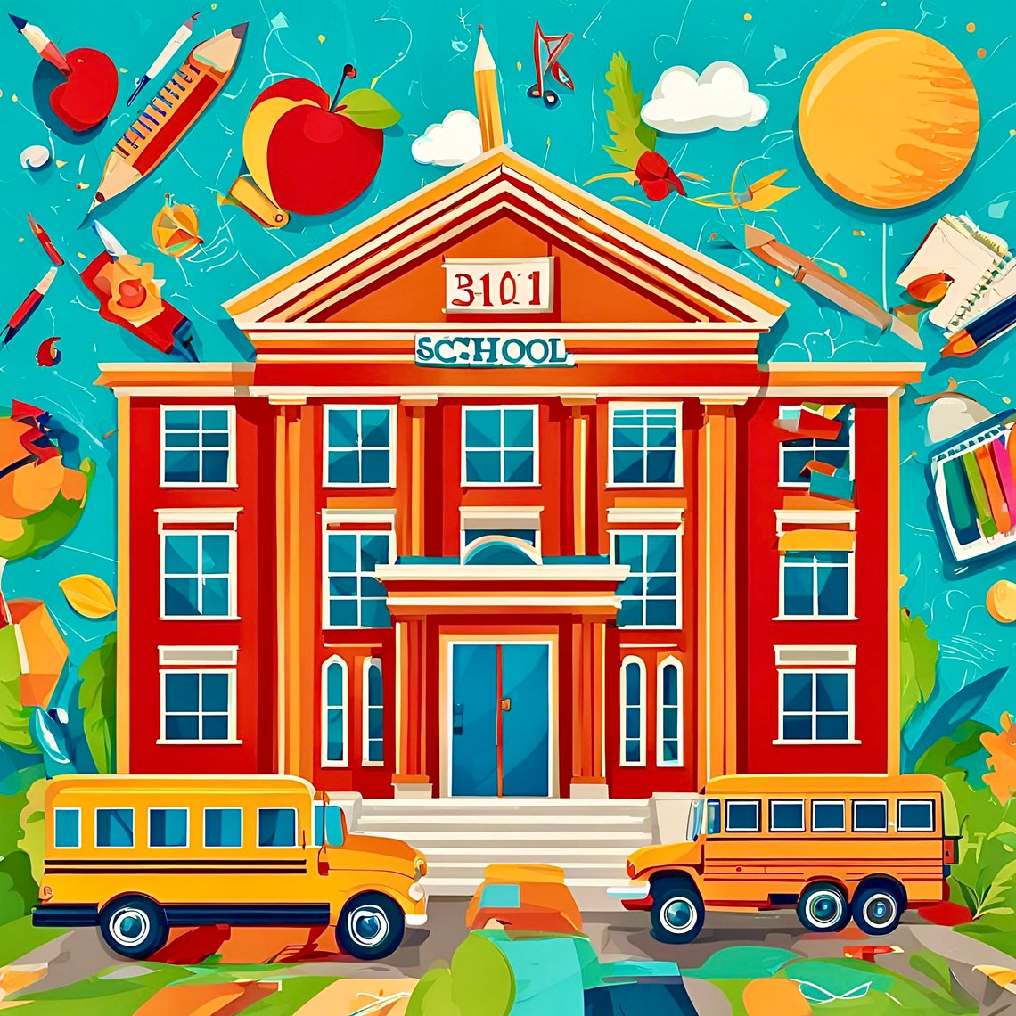 Back to School Days Digital Paper Pack 10 Printable Sheets - Etsy