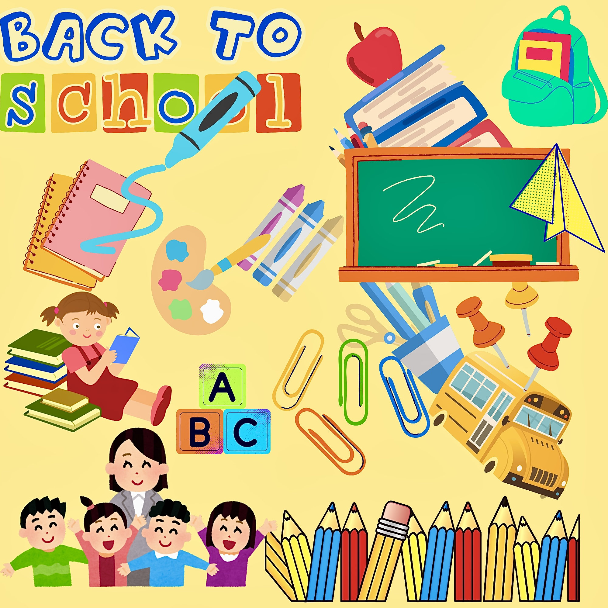 Back to School Days Digital Paper Pack 10 Printable Sheets - Etsy