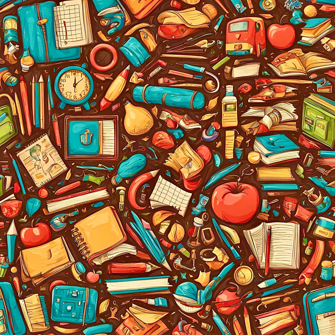 Back to School Days Digital Paper Pack 10 Printable Sheets - Etsy