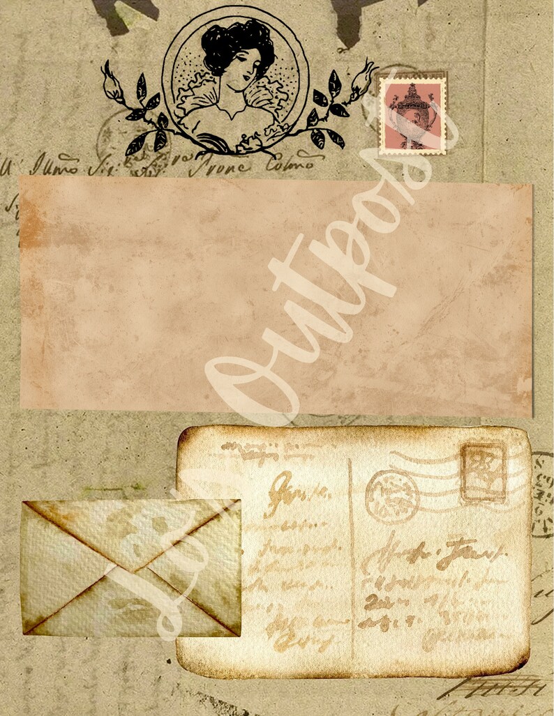 Victorian Elegance: Antique Floral Paper Collection - Etsy