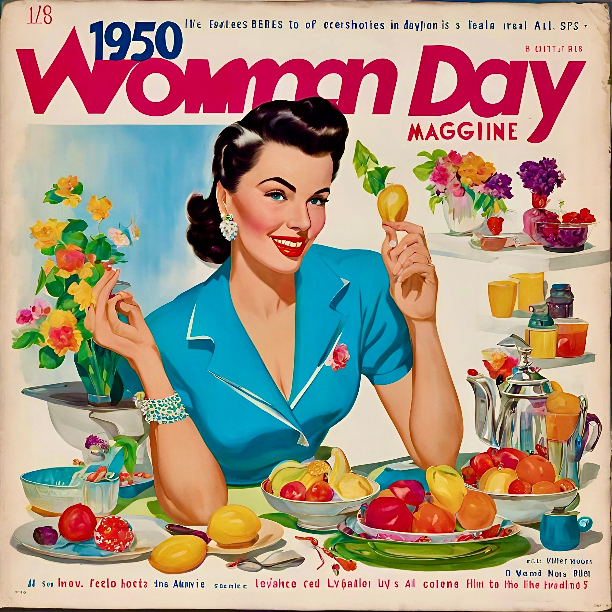 Retro 1950s Digital Paper Pack Volume 1 - Etsy Canada