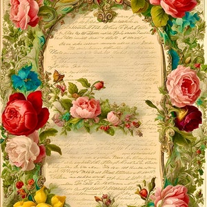 Elegant Victorian Ephemera Digital Paper Pack - Etsy