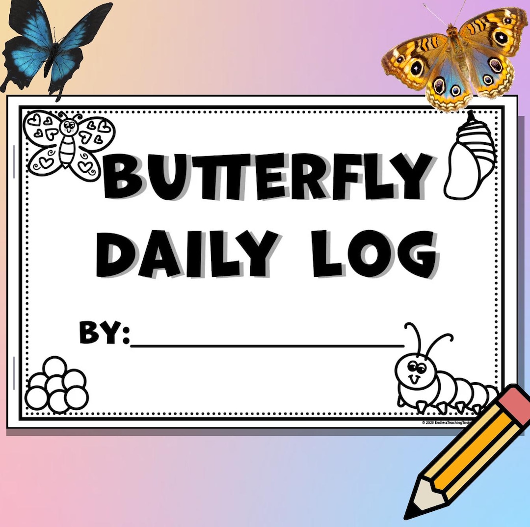 Butterfly Life Cycle Observation Journal | Spring Science for K-2 ...