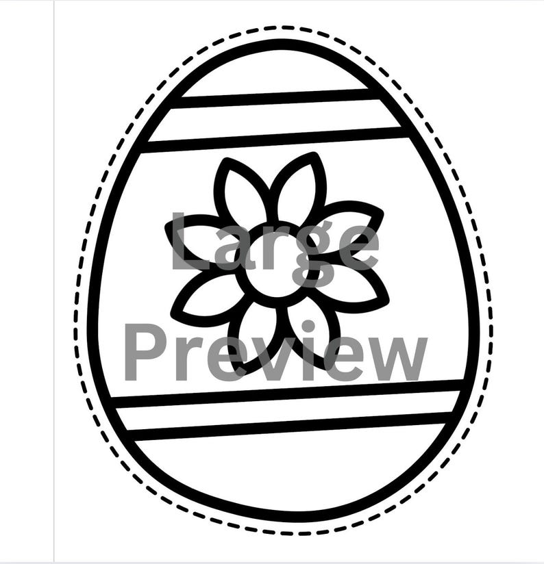 Easter Egg Cut-outs for Crafts | Printable Easter Egg Templates for ...