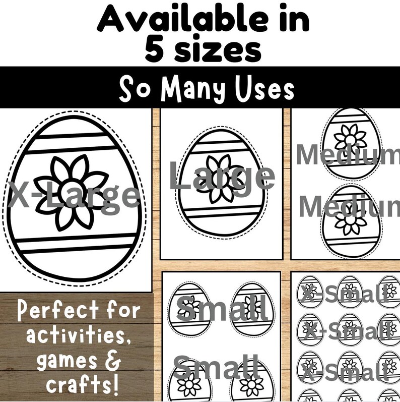 Easter Egg Cut-outs for Crafts | Printable Easter Egg Templates for ...