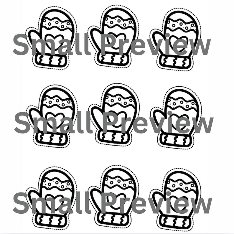 Winter Mitten Cut-out Templates | Classroom Crafts (digital Download ...