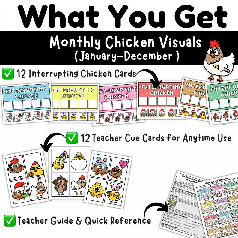 Interrupting Chicken Behavior Charts: Positive Behavior Management Tool ...