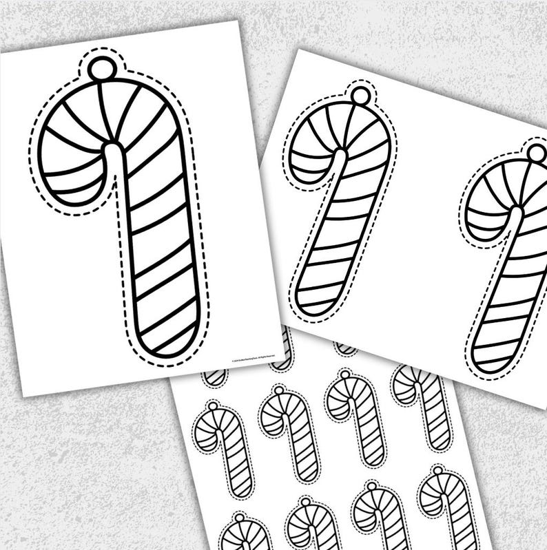 Printable Christmas Ornament Cut-outs | 5 Blank Ornament Templates for ...