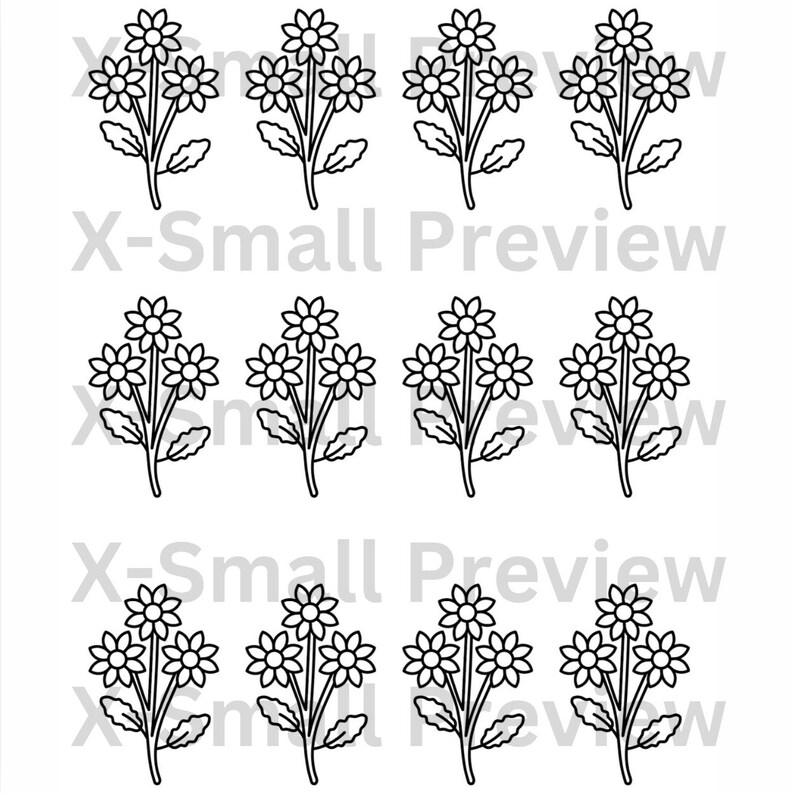 Spring Flower Templates: Coloring & Craft Stencils (digital Download ...