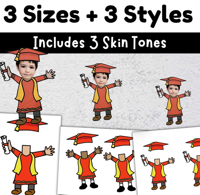 Red Graduation Craft | Photo Keepsake, Bulletin Board (PDF Download) - Etsy