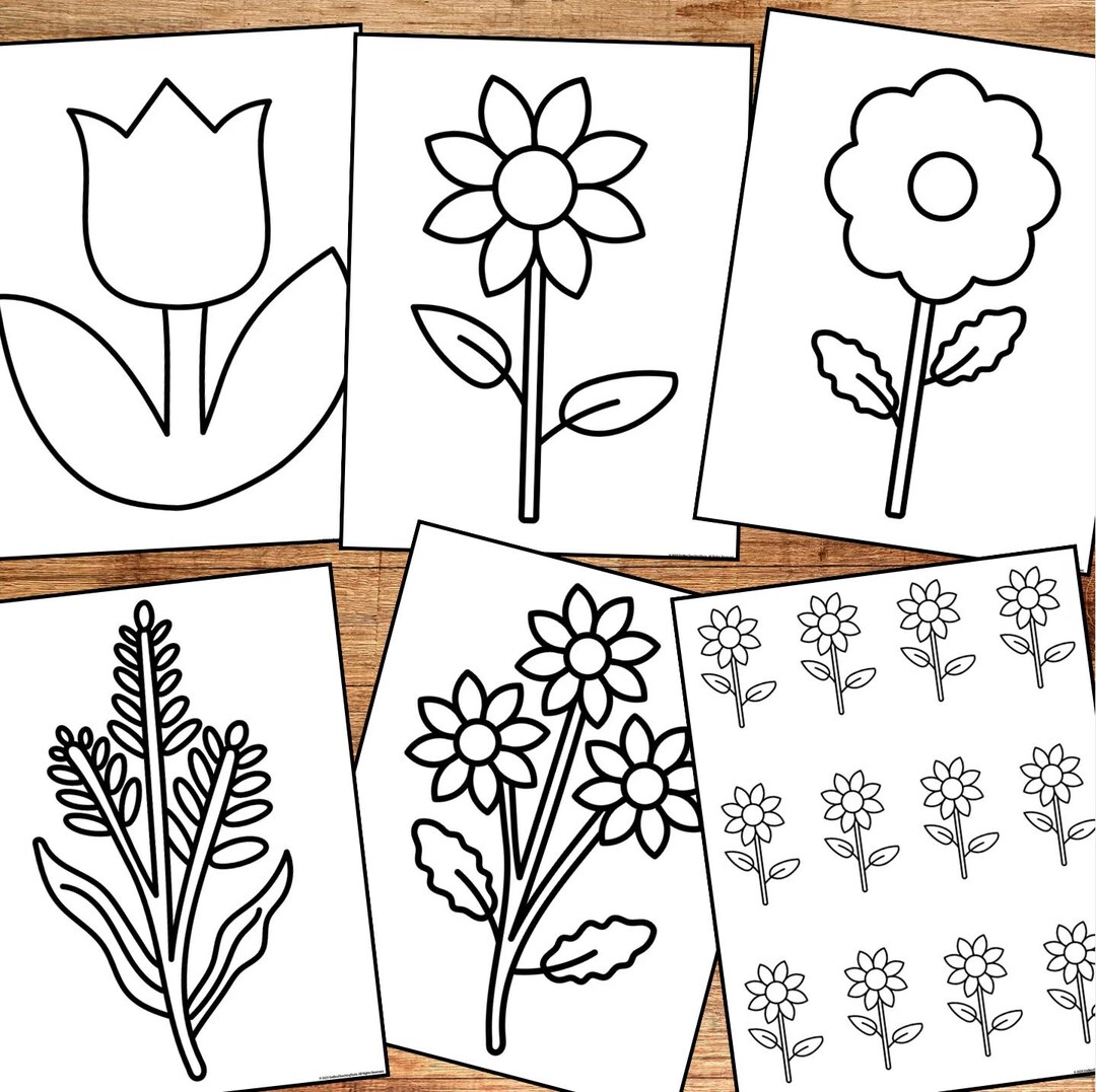Spring Flower Templates | 5 Designs in 5 Sizes | Fun Spring Crafts ...