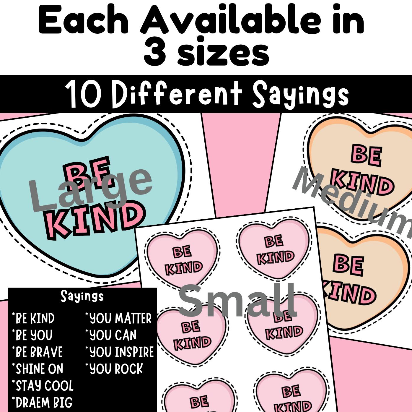 Valentine’s Day Affirmation Heart Cut-outs | Printable Classroom Craft ...