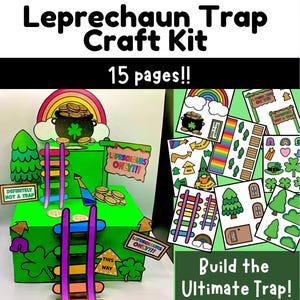 Printable Leprechaun Trap Kit | St. Patrick's Day DIY Craft (instant ...