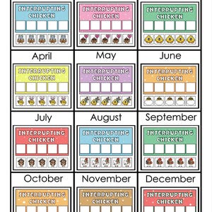 Interrupting Chicken Behavior Charts: Positive Behavior Management Tool ...