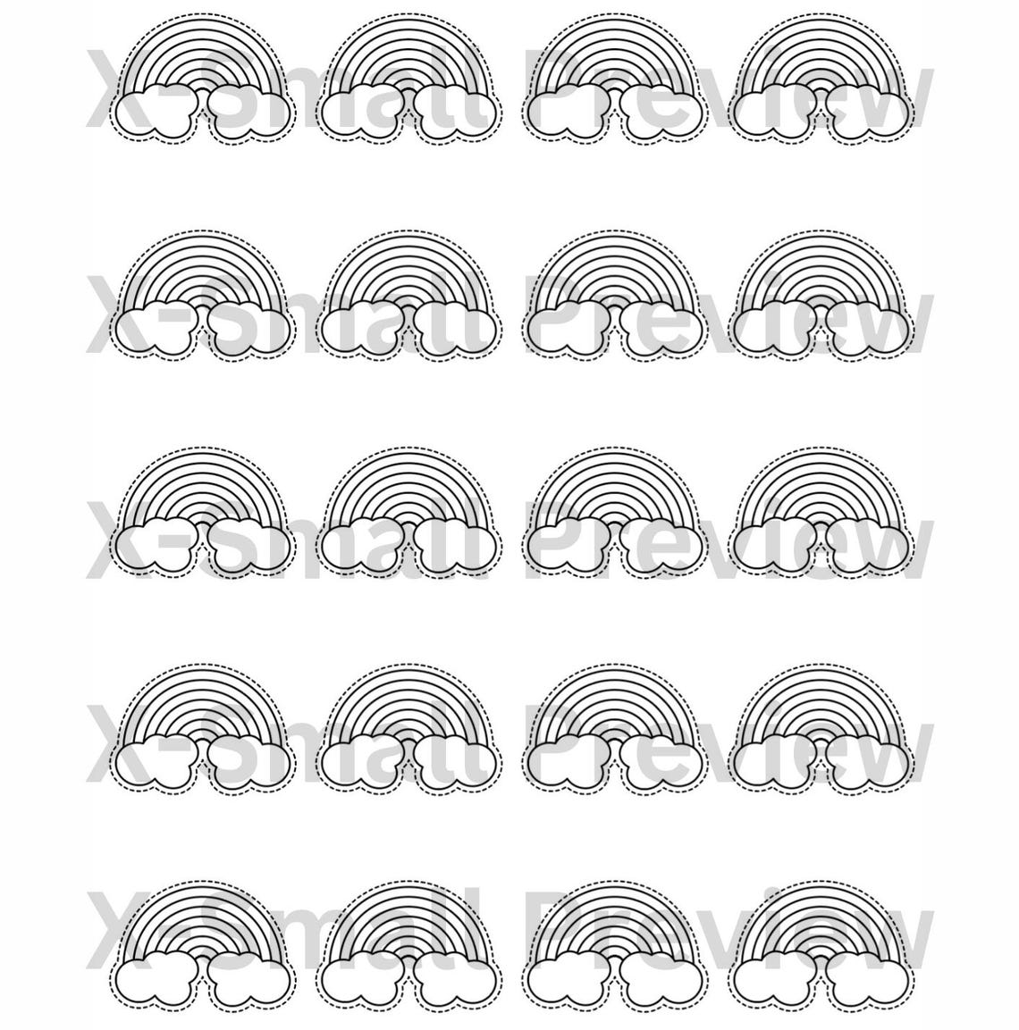 Rainbow Cut-outs Printable | 5 Designs, 5 Sizes | Classroom Decor ...