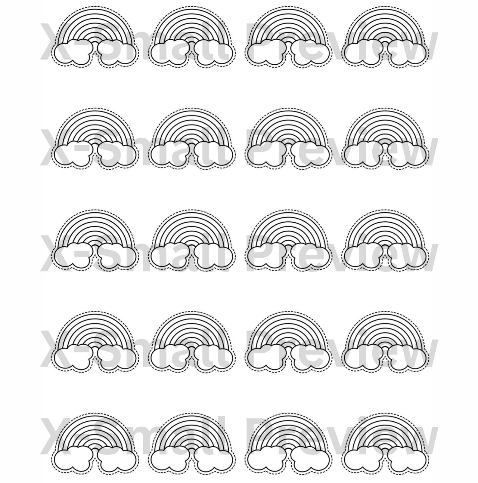 Rainbow Cut-outs Printable | 5 Designs, 5 Sizes | Classroom Decor ...