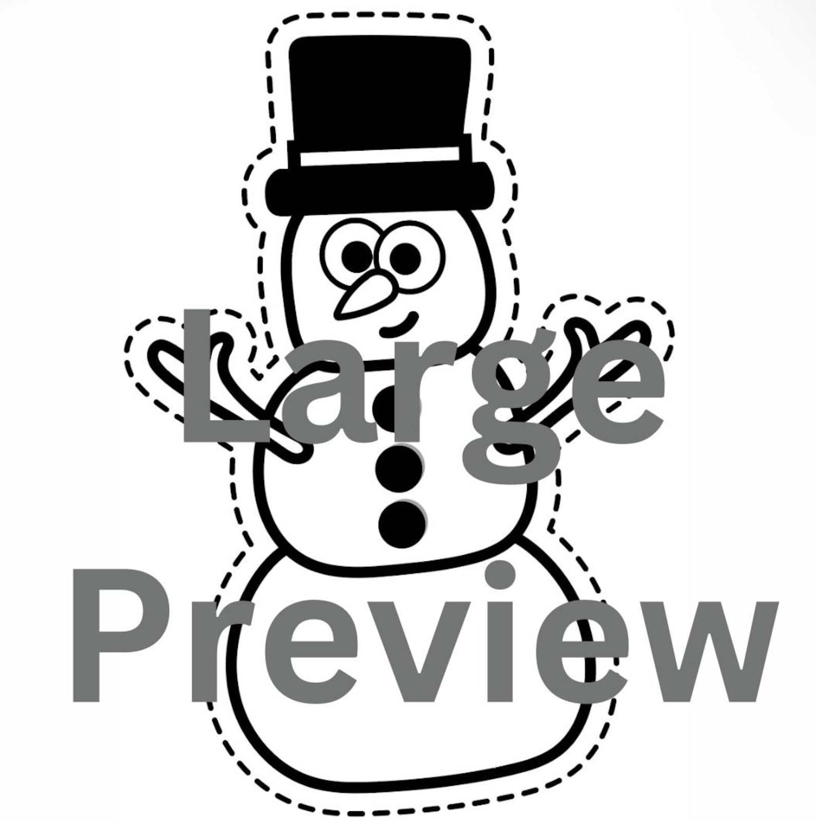 Printable Snowman Cut-out Templates 6 Unique Designs & 5 Sizes for ...