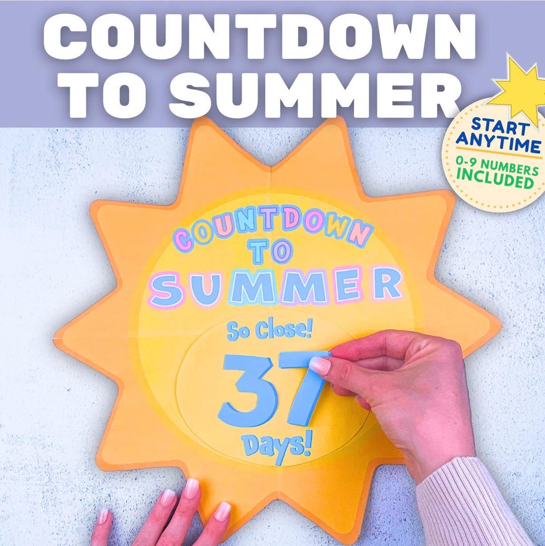 Countdown to Summer Bulletin Board | End of Year Classroom Activity ...