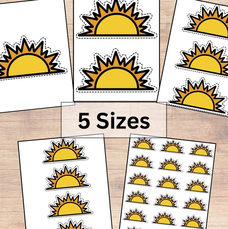 Sun Cut-out Templates: Classroom Decor, Printable Seasonal Activities ...