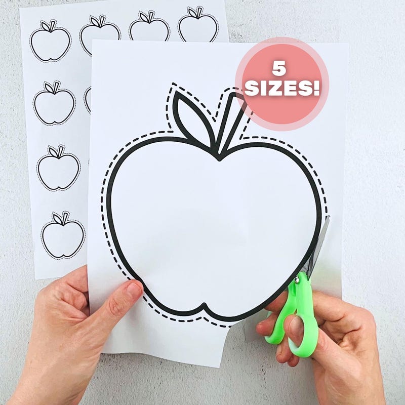Apple Cutouts - Etsy