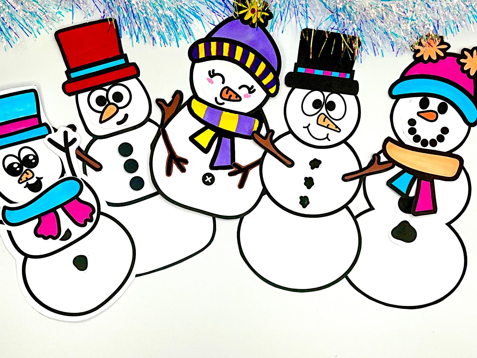 Snowman Cut-out Templates | Winter Crafts, Classroom Projects (PDF ...