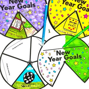 New Year Goal-setting Wheel | SEL Growth, Reflection & Kindness ...