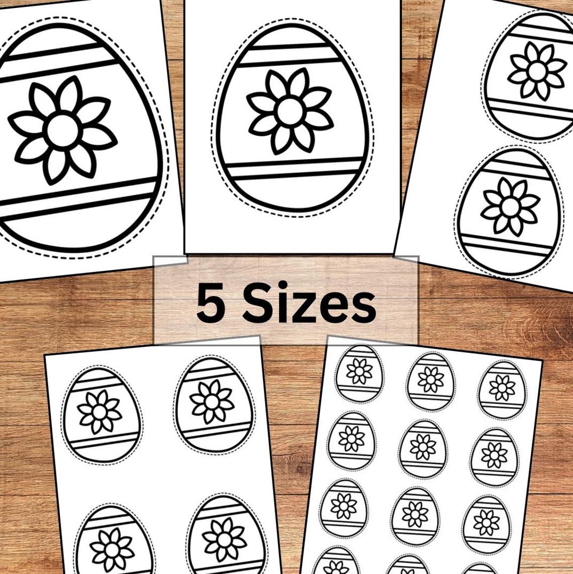 Easter Egg Cut-outs for Crafts | Printable Easter Egg Templates for ...