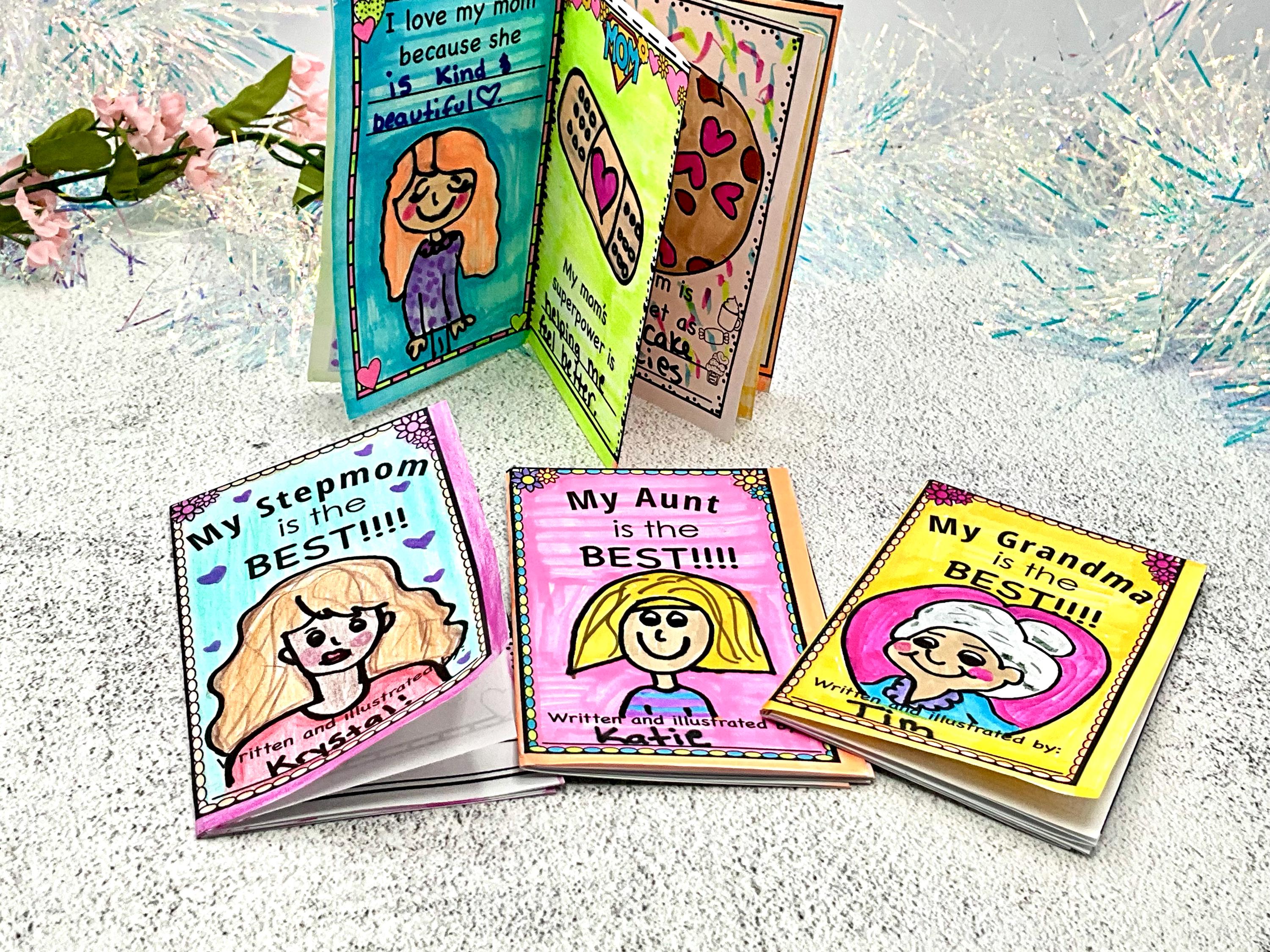 Mother's Day Minibook Craft: Printable Gift for Mom, Grandma, Aunt (PDF ...