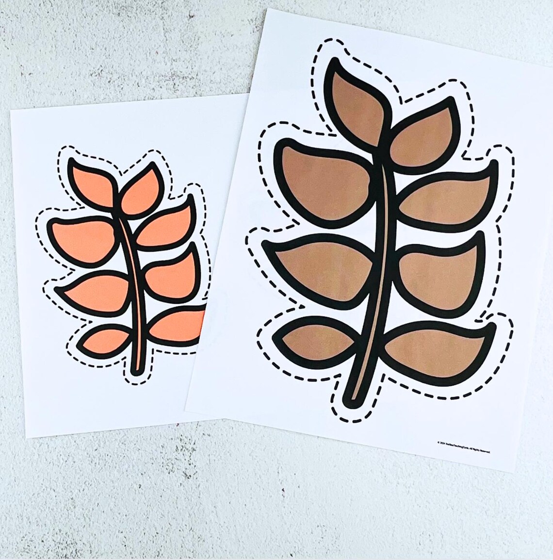 Fall Leaf Cutouts: Printable Templates for Crafts & Decor (PDF Download ...