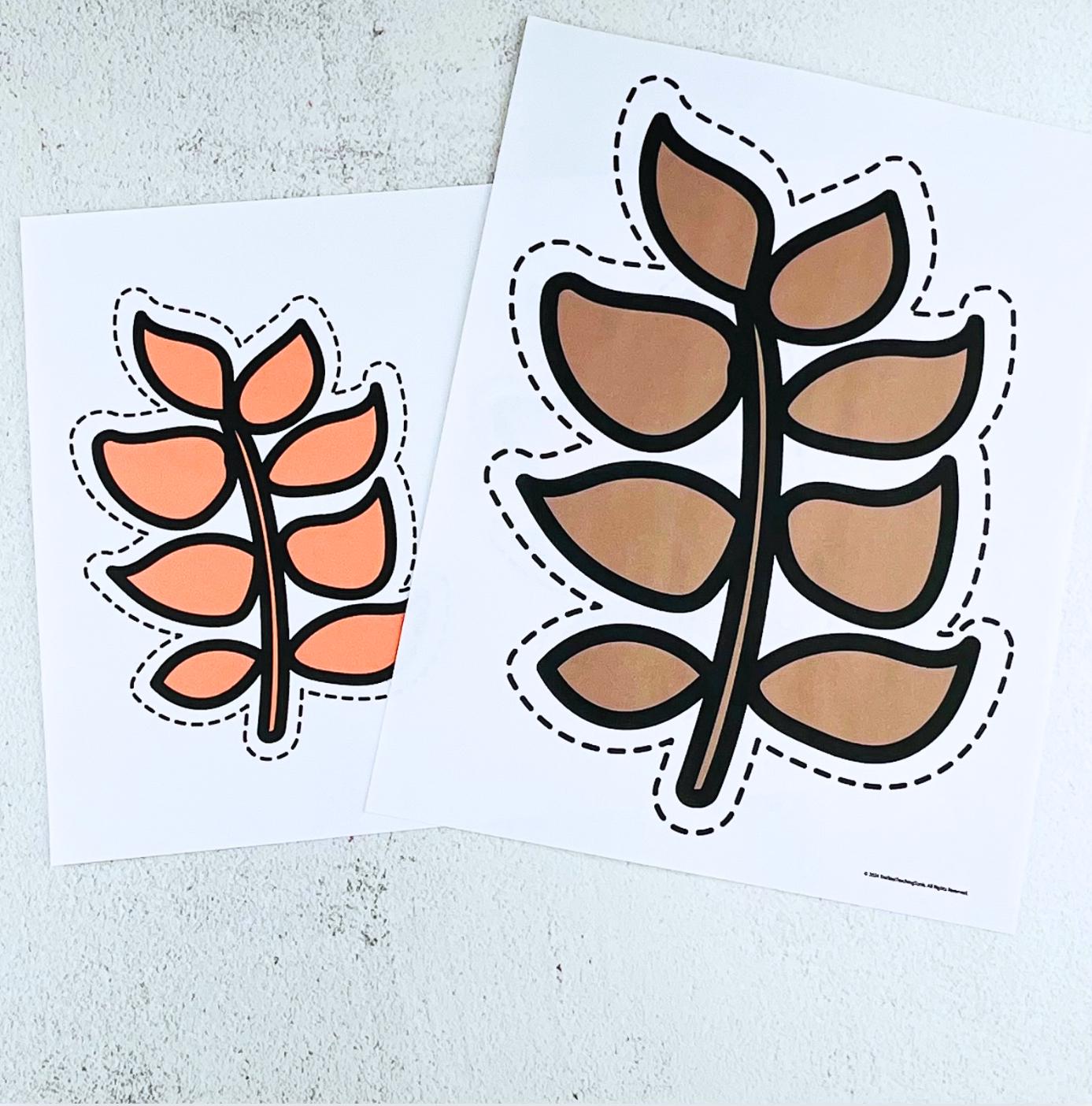 Fall Leaf Cutouts: Printable Templates for Crafts & Decor (PDF Download ...