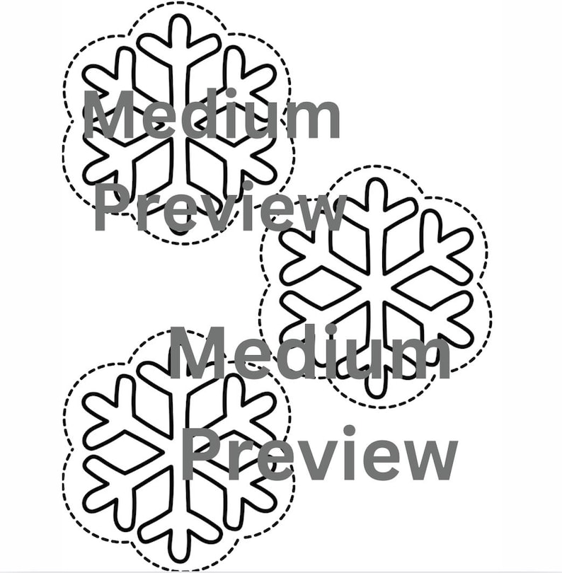 Printable Snowflake Cutouts: Winter Craft Designs (instant Download) - Etsy