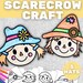 Printable Scarecrow Craft for Fall – Preschool & Kindergarten Art ...