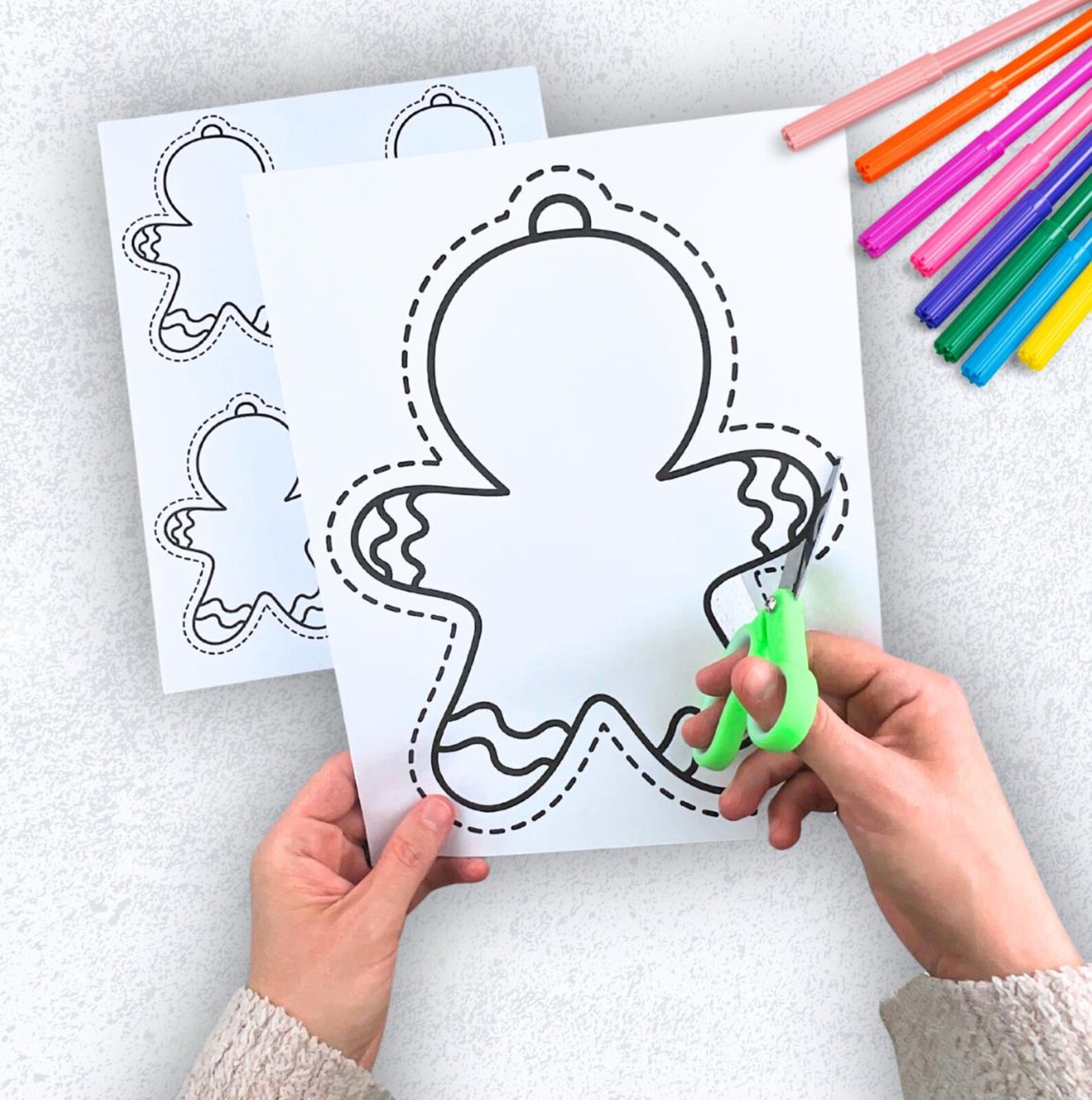 Printable Christmas Ornament Cut-outs | 5 Blank Ornament Templates for ...