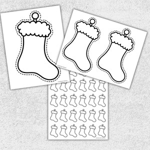 Printable Christmas Ornament Cut-outs | 5 Blank Ornament Templates for ...