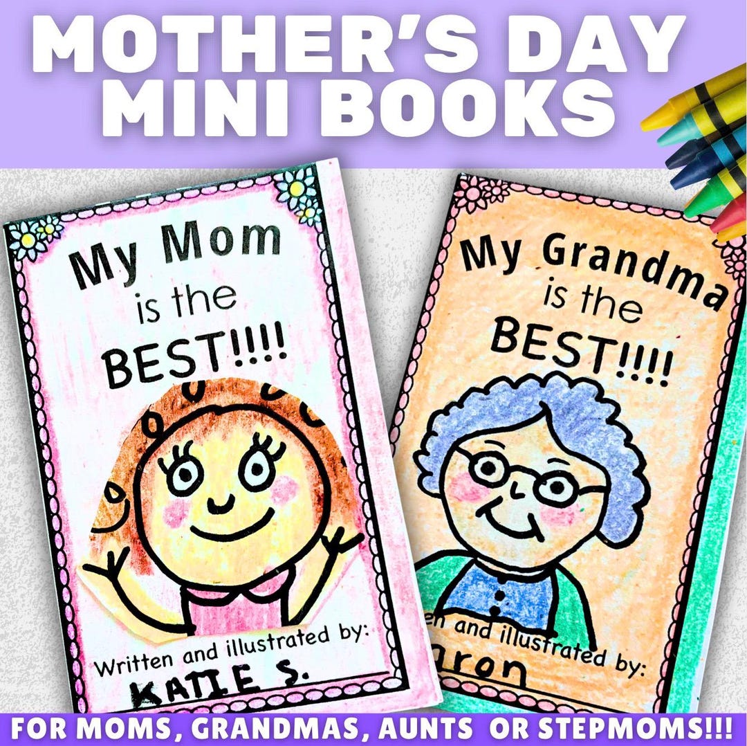 Mother's Day Minibook Craft: Printable Gift for Mom, Grandma, Aunt (PDF ...