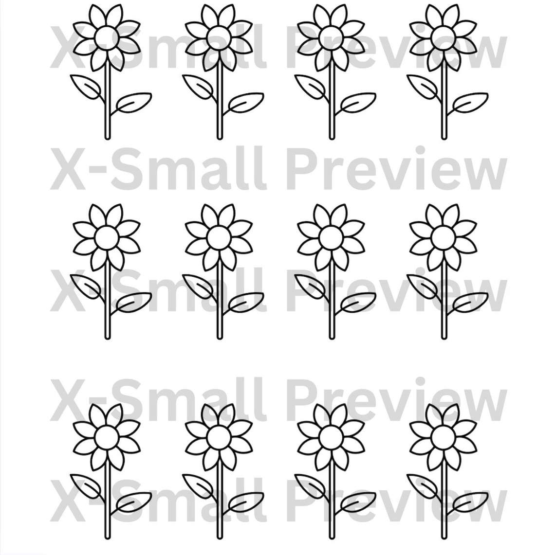 Spring Flower Templates: Coloring & Craft Stencils (digital Download ...