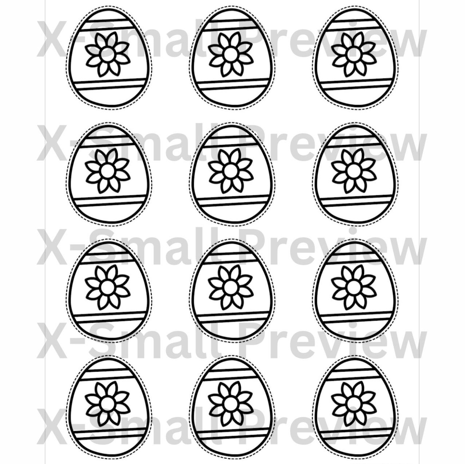 Easter Egg Cut-outs for Crafts | Printable Easter Egg Templates for ...