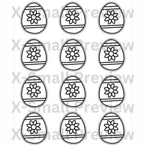 Easter Egg Cut-outs for Crafts | Printable Easter Egg Templates for ...