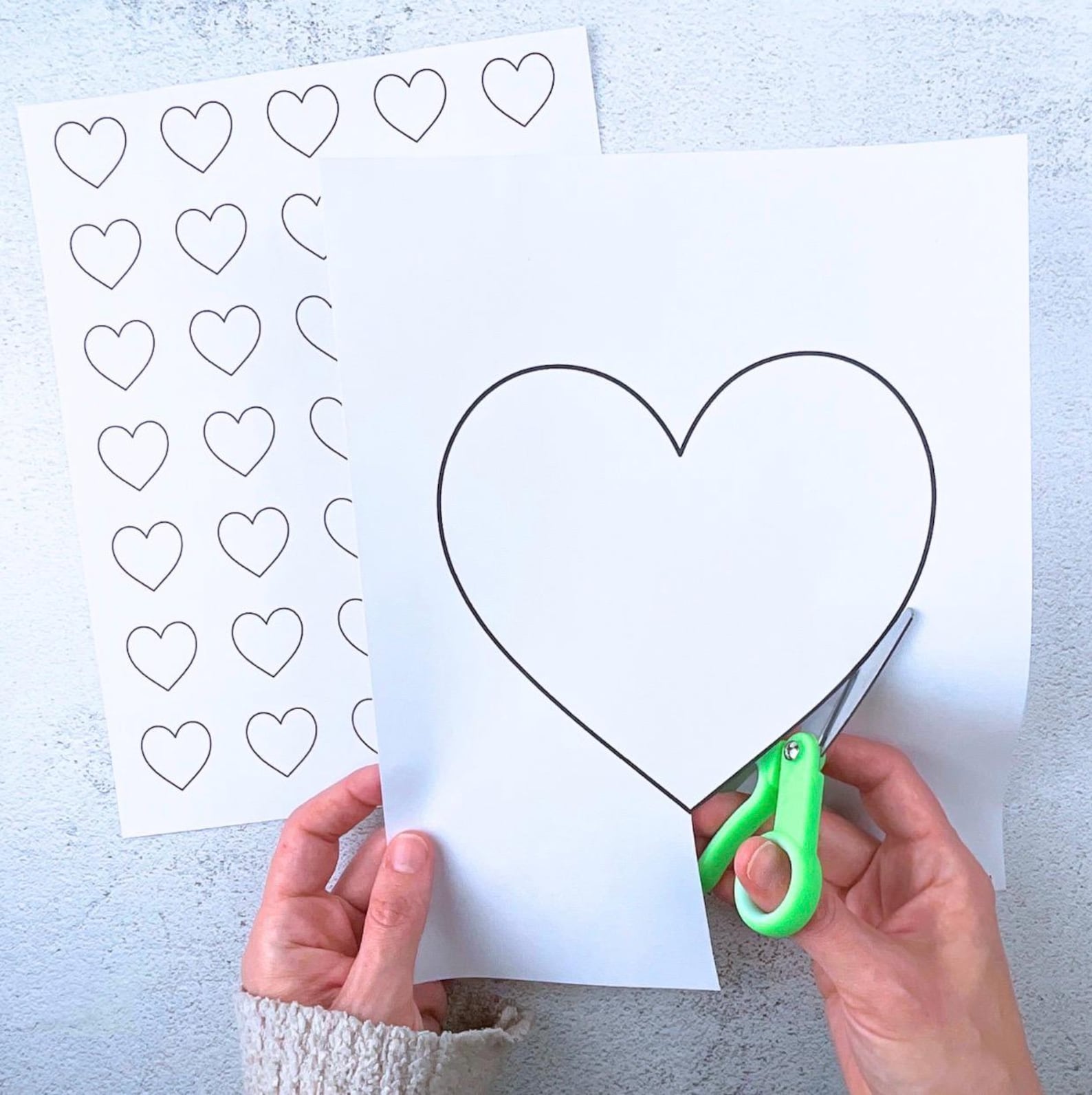 Heart Templates Printable | 2D Heart Shape Outlines for Tracing, Crafts ...