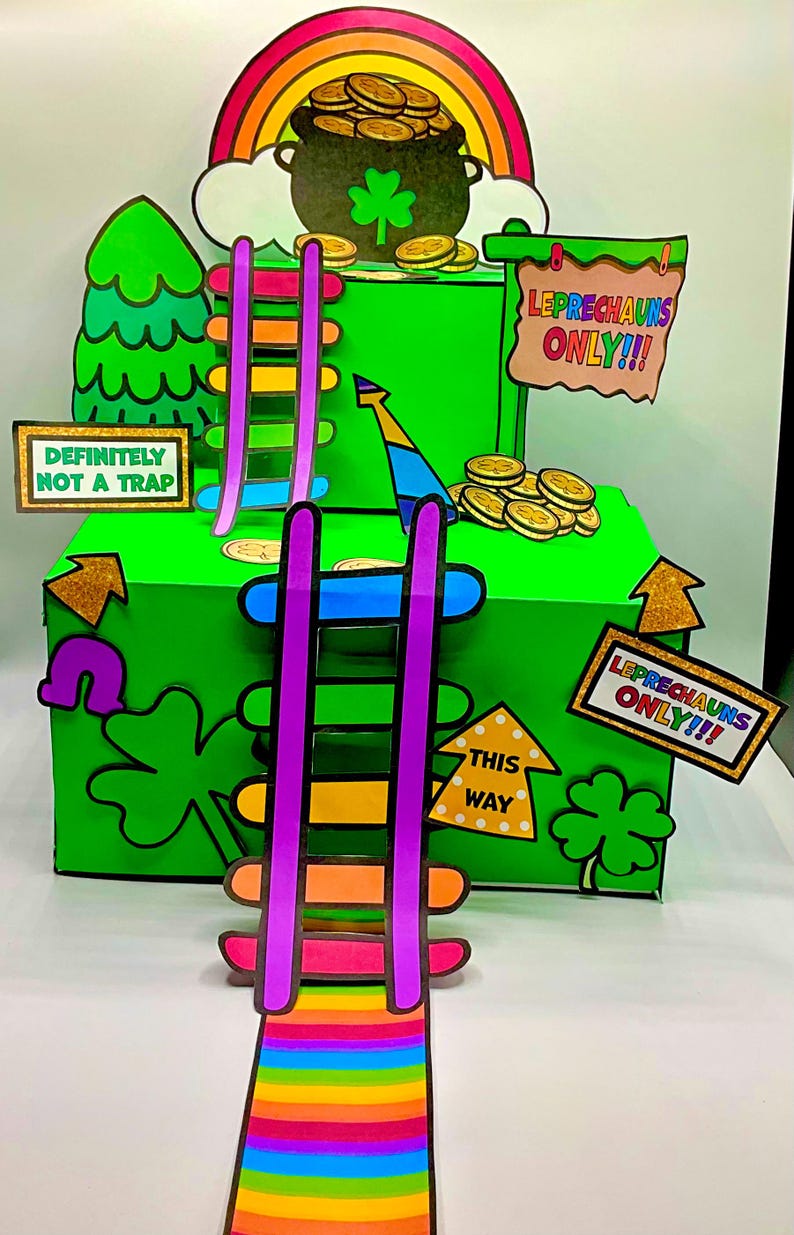 Leprechaun Trap Kit Printable | DIY St. Patrick’s Day Craft for Kids ...