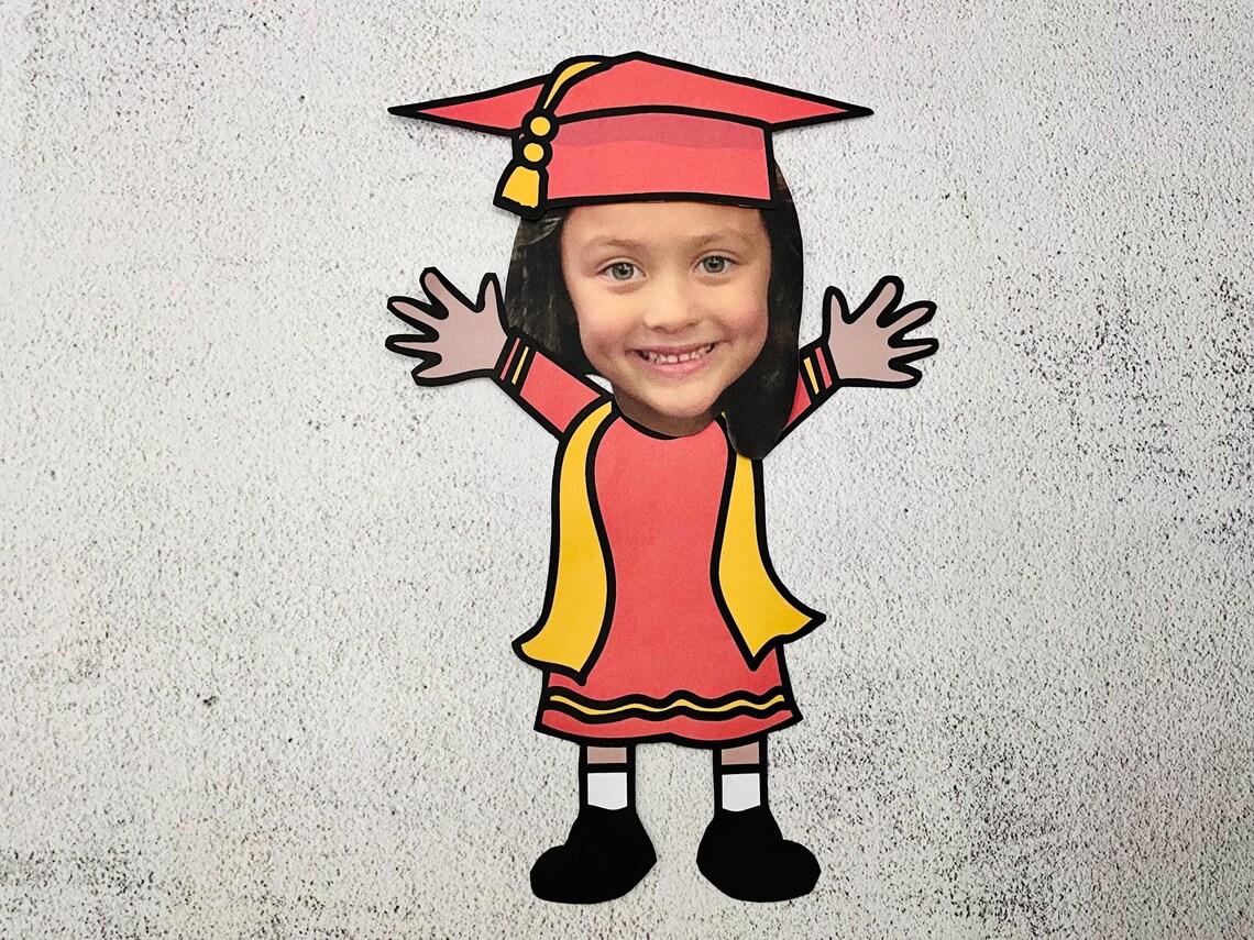 Red Graduation Craft | Photo Keepsake, Bulletin Board (PDF Download) - Etsy