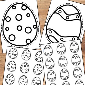 Easter Egg Cut-outs for Crafts | Printable Easter Egg Templates for ...