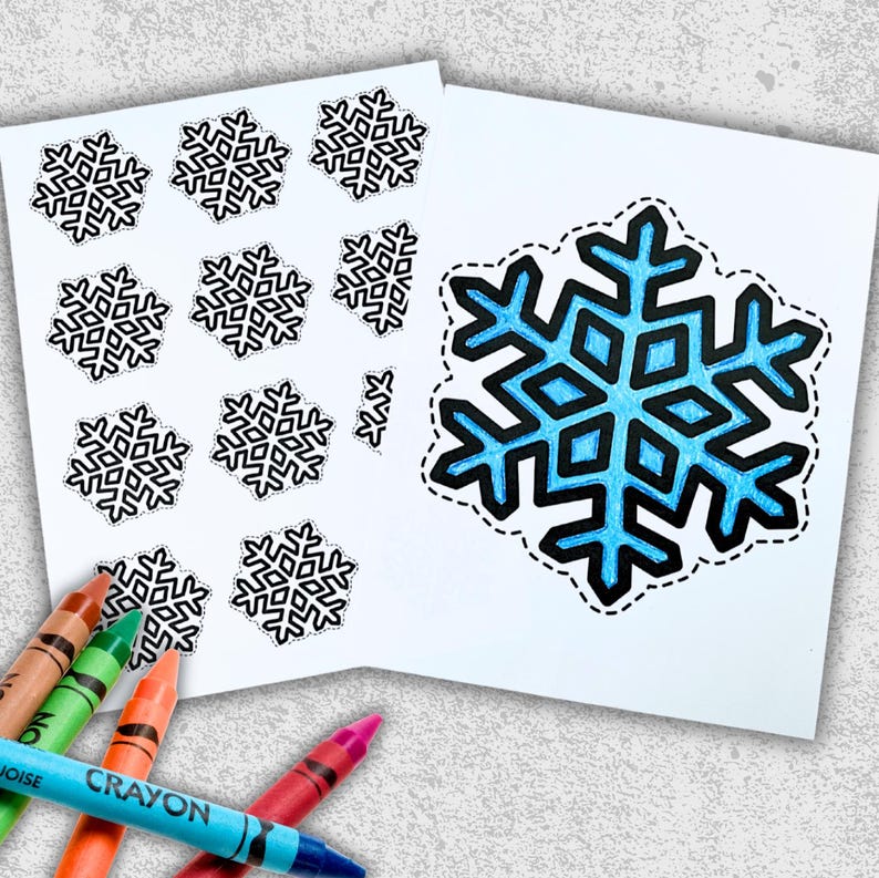 Printable Snowflake Cut-outs | Winter Crafts, Holiday Decor, Classroom ...