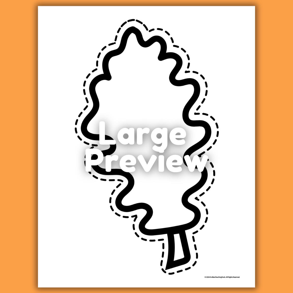Leaf Cut-outs: 5 Designs, 4 Sizes - Fall, Classroom, Scrapbooking Decor ...