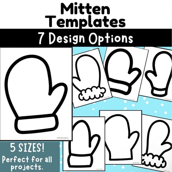 Mitten Card - Etsy