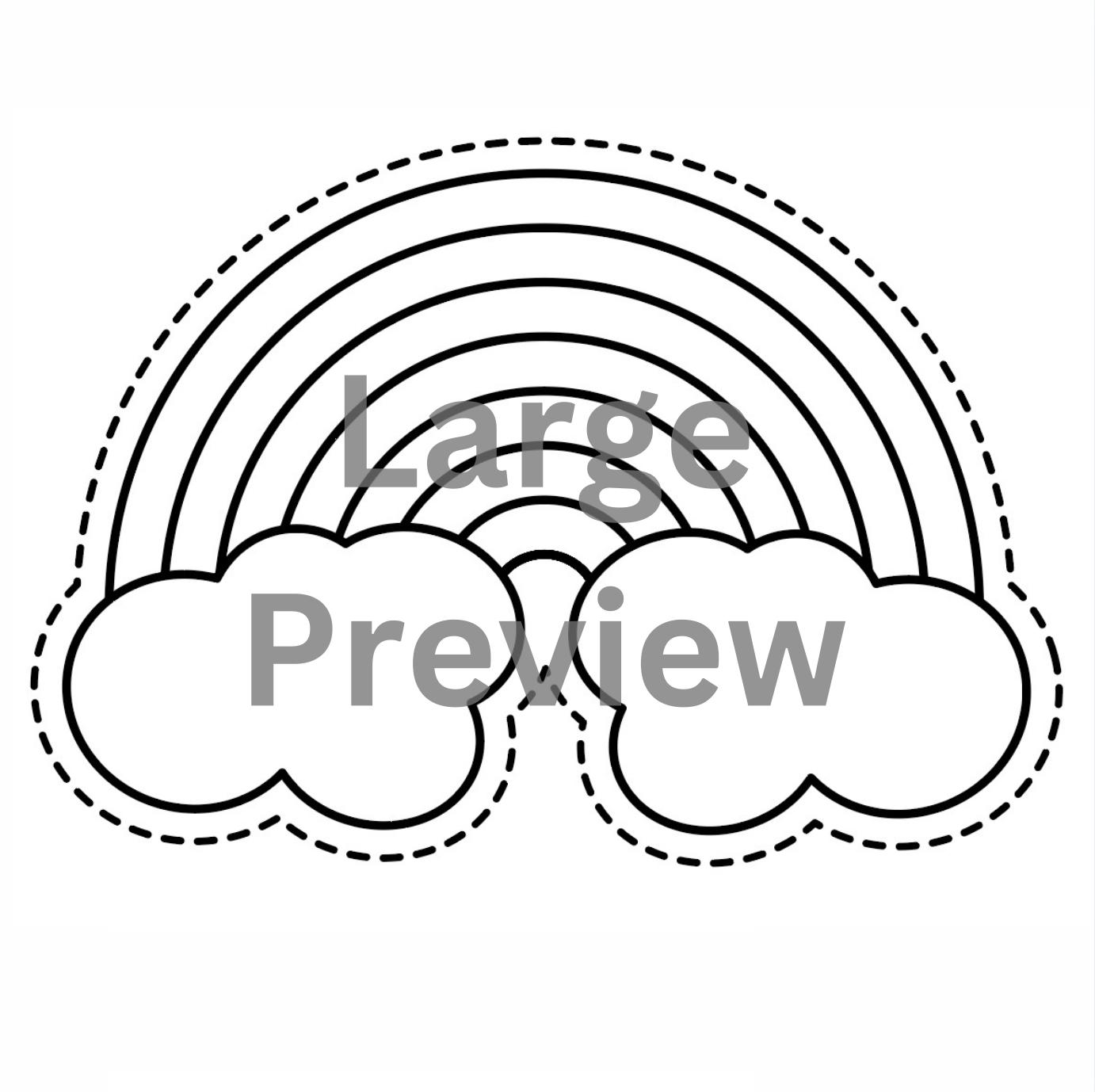 Rainbow Cut-outs Printable | 5 Designs, 5 Sizes | Classroom Decor ...