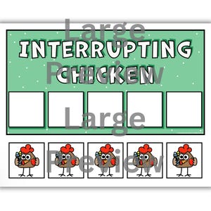 Interrupting Chicken Behavior Charts: Positive Behavior Management Tool ...