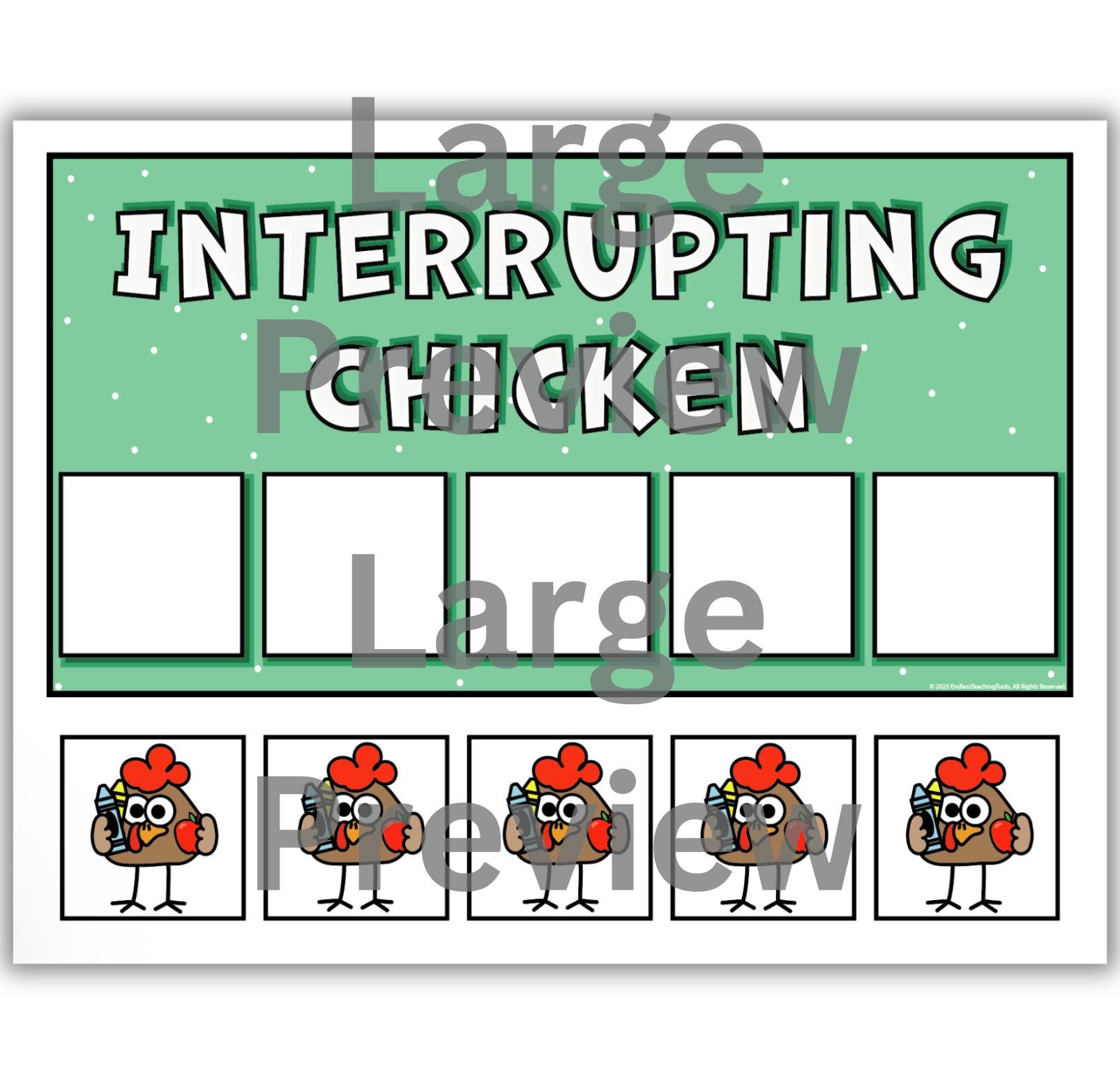 Interrupting Chicken Behavior Charts: Positive Behavior Management Tool ...