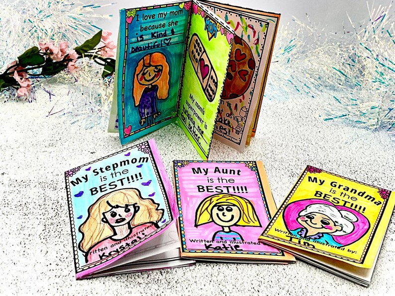 Mother's Day Minibook Craft: Printable Gift for Mom, Grandma, Aunt (PDF ...