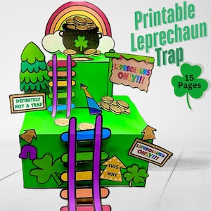 Leprechaun Trap Kit Printable | DIY St. Patrick’s Day Craft for Kids ...
